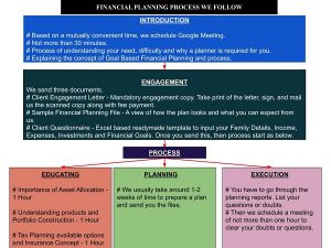 Fee Only Financial Planner service - We create Do It Yourself (DIY ...