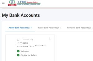 How to change bank account for Income Tax refund online?